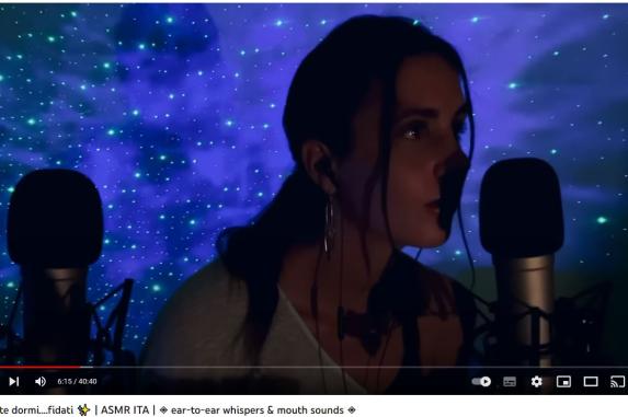 I video Asmr della torinese Elena. «Roleplay» e monologhi anti-insonnia ...