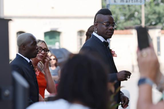 Le nozze di Enock Barwuah e Giorgia Migliorati: Mario Balotelli ...