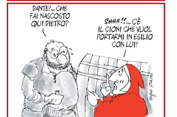 Bobo e Dante, le vignette di Sergio Staino sul Corriere Fiorentino ...