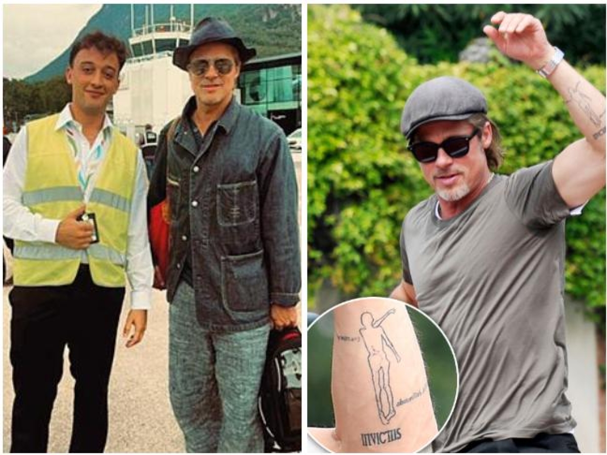 brad pitt otzi tattoo