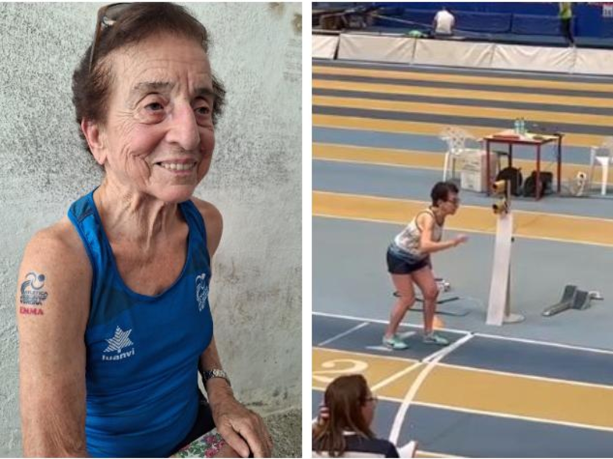 Emma Mazzenga, il record del mondo over 90 sui 200 metri è suo: «Io ...