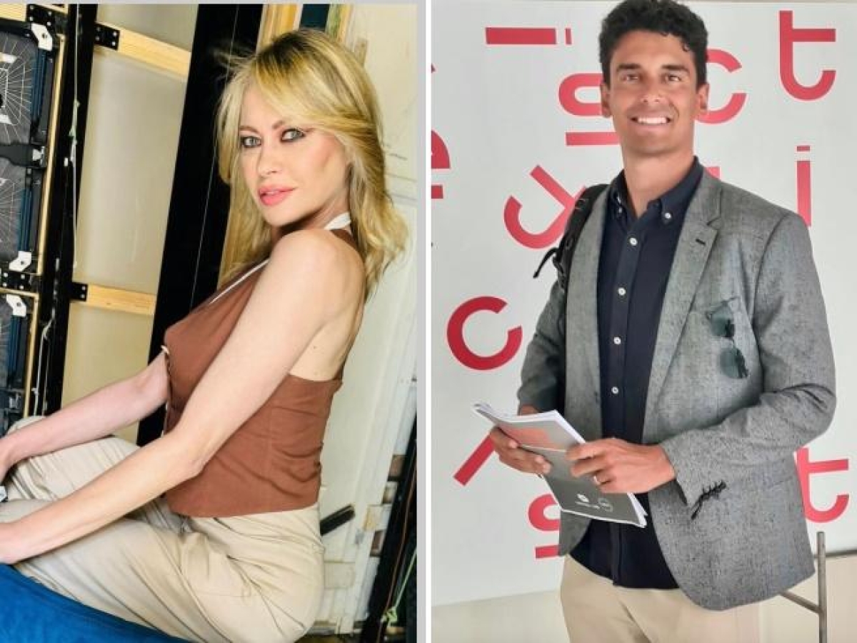 Anna Falchi paparazzata a Roma con il nuovo amore, lo psicologo ...