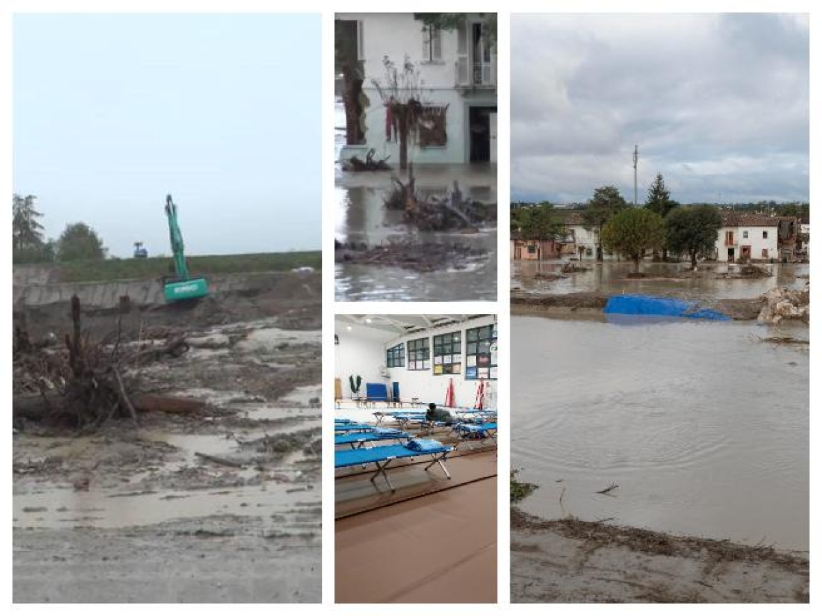 Maltempo in Emilia-Romagna, continua l'allerta meteo: il fiume Lamone ha rotto l'argine a ...