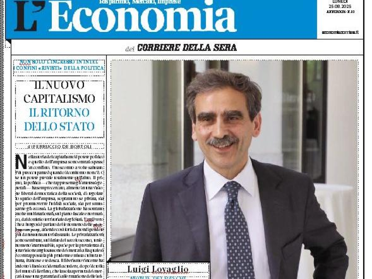 Risiko bancario, nuovi capitalismi e made in Italy su L’Economia in ...