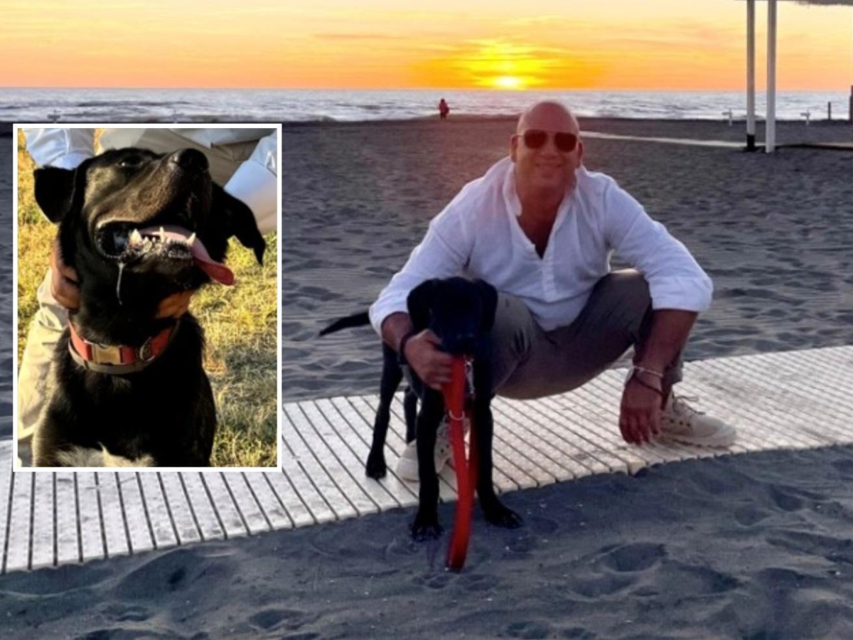 Manfredi Filo della Torre e il cugino che ha gettato per strada un cane ...