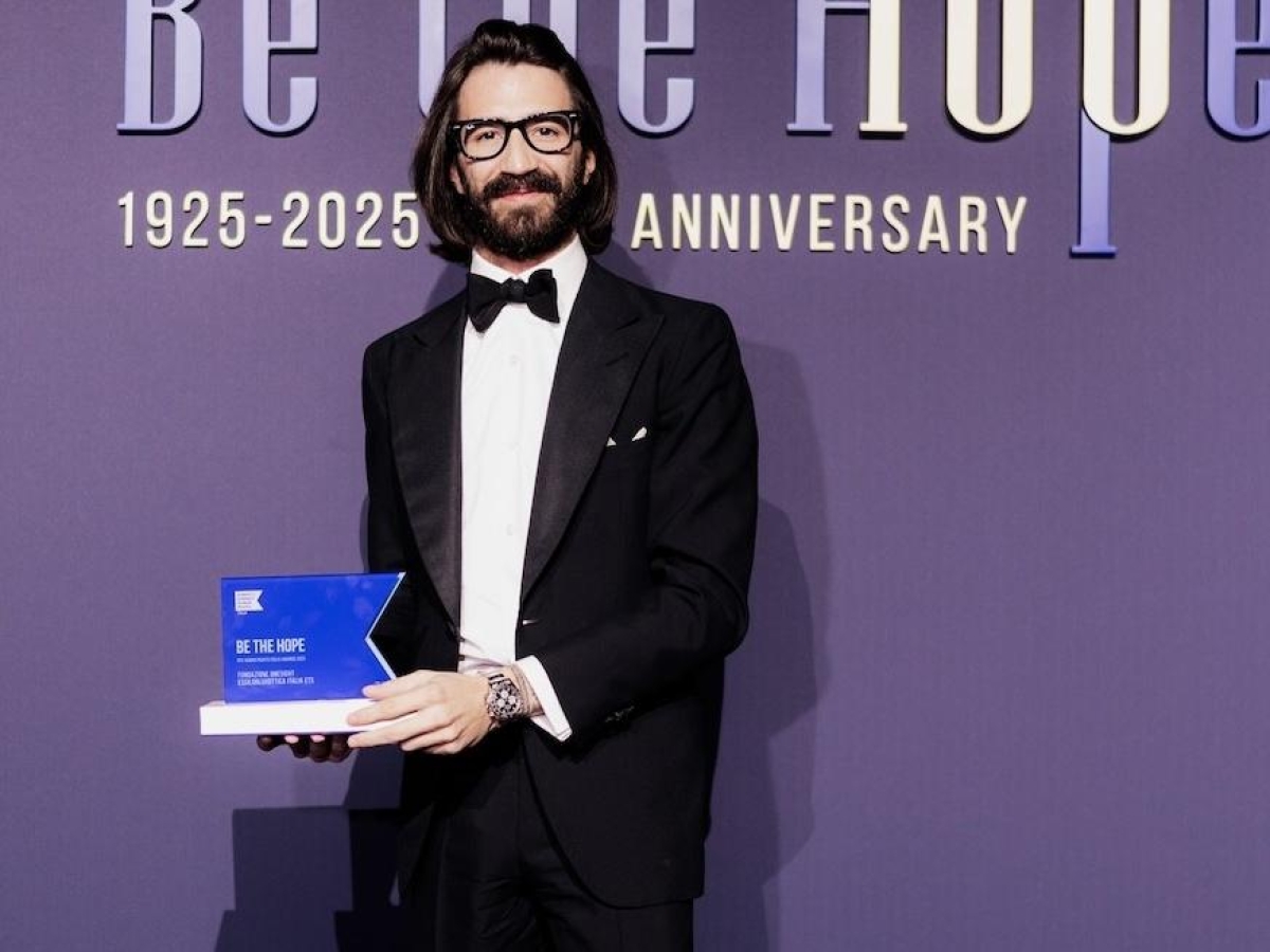 Leonardo Maria Del Vecchio, premiato con il Be the Hope per l'impegno ...