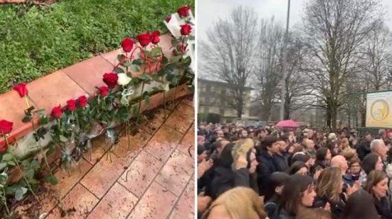 Folla al funerale di Eleonora Guidi a Rufina: lo strazio del padre (che ...