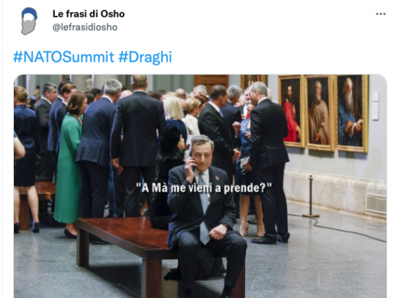 I meme di Mario Draghi al Prado, i più divertenti che circolano sui ...