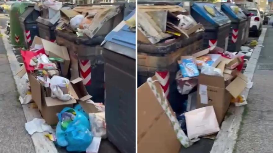 Talenti, mini discarica in via Fogazzaro | Corriere TV