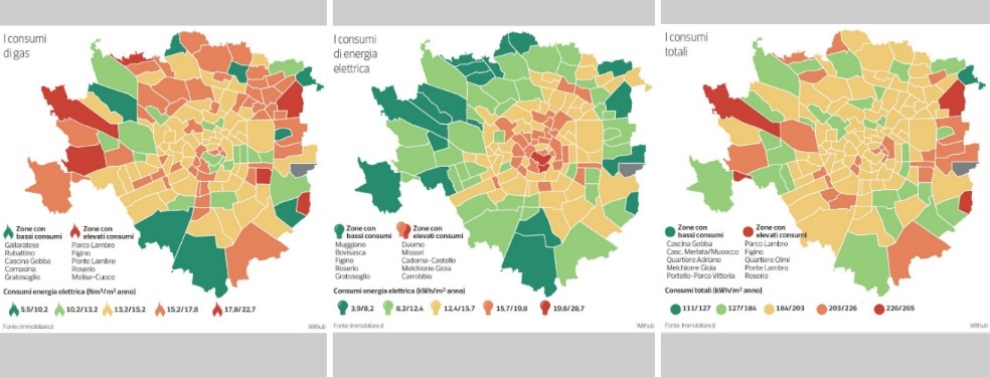 Milano, ecco la mappa dei consumi quartiere per quartiere | Corriere.it