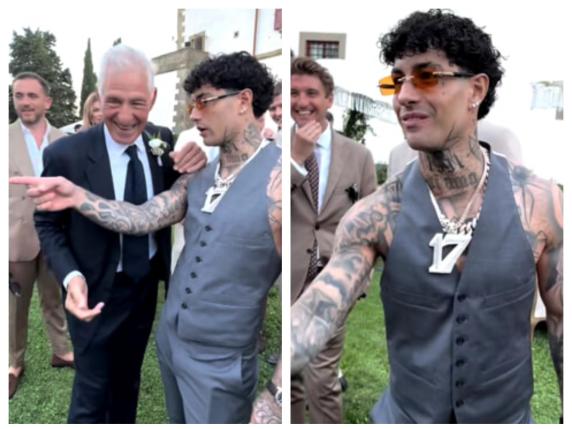 Francesco Moser e Tony Effe al matrimonio di Cecilia Rodriguez: i ...
