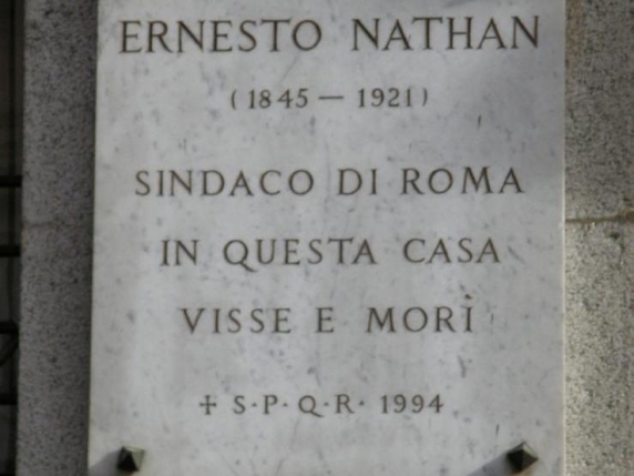 Ernesto Nathan, primo sindaco di Roma: una targa sobria (come la sua ...