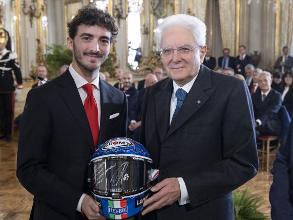 Bagnaia al Quirinale: il campione del mondo di MotoGp ricevuto dal ...