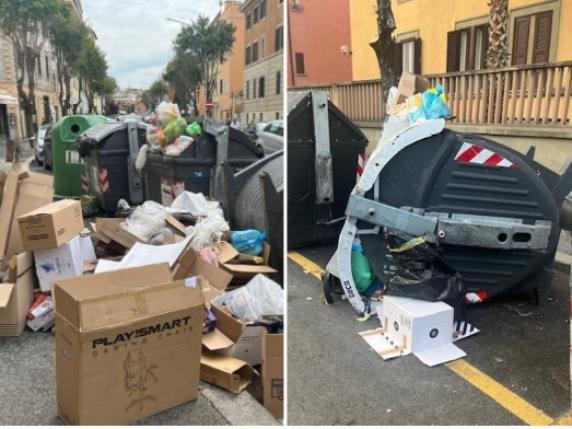 Rifiuti a Roma, il pasticcio dei tanti cassonetti ribaltati: «Colpa dei ...