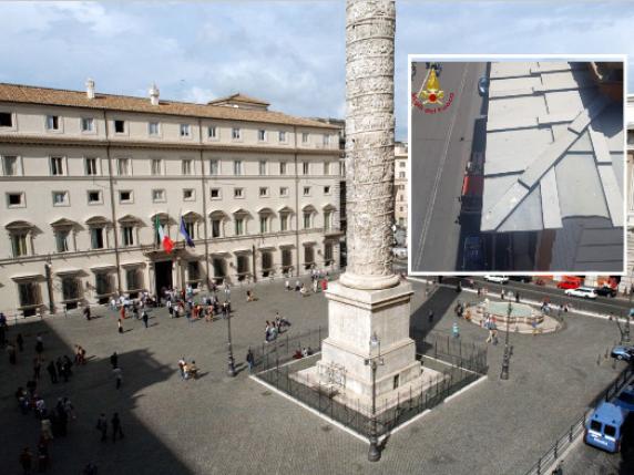 Roma incidente a piazza Colonna: bimbo ferito dal crollo di un ...