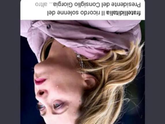 Pubblica sui social foto della Meloni a testa in giù: è bufera sul ...