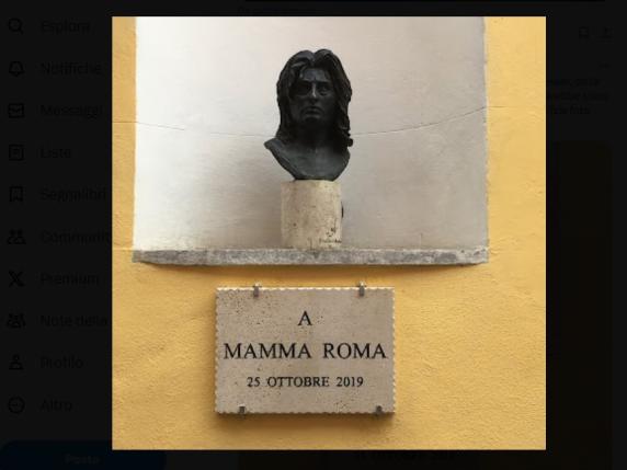 Trastevere, busto dedicato a Anna Magnani recuperato dai vigili urbani ...