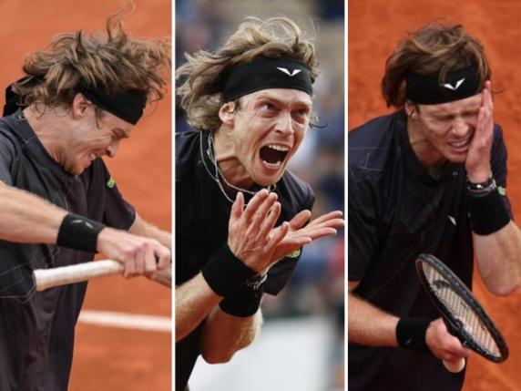 Rublev perde la testa nel match contro Arnaldi: si colpisce con la ...