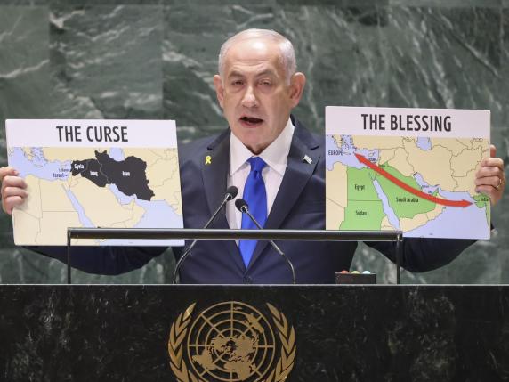 Netanyahu all'Onu, la rabbia e lo show: «Qui una palude antisemita ...