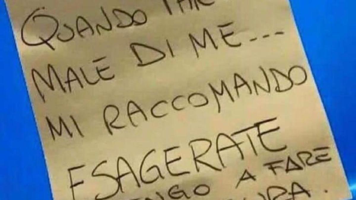 «Quando parlate male di me...mi raccomando esagerate», il messaggio ...