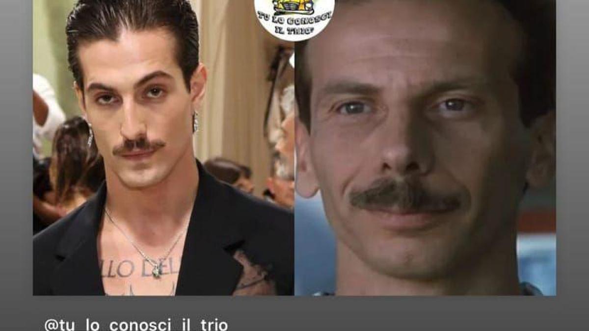 Damiano dei Maneskin al Met Gala con i baffi. Ironia social: «Somiglia ...