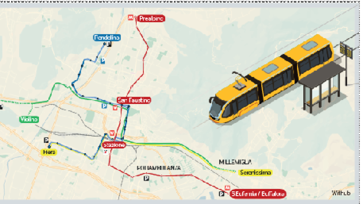 Nuovo tracciato tramvia. Dopo l’approvazione del T2 mandato a Brescia ...