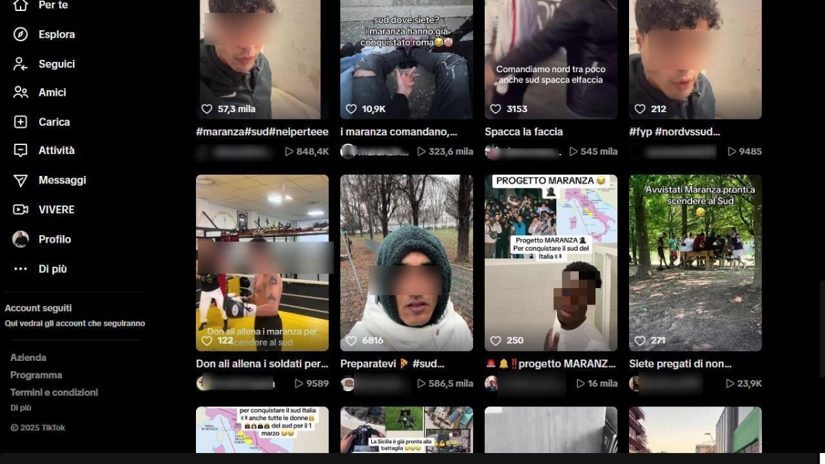 I «maranza» lanciano sui social la sfida al Sud: «Il primo marzo ...