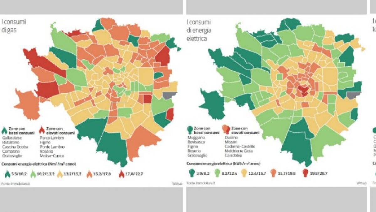 Milano, ecco la mappa dei consumi quartiere per quartiere | Corriere.it