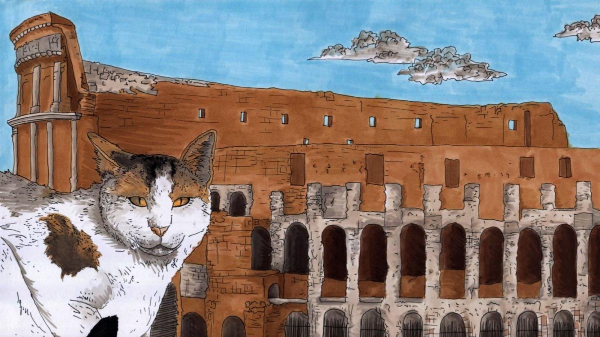 I gatti del Colosseo «diventano» opere d'arte | Corriere.it