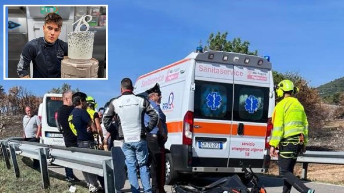Moto fuori strada sul Gargano, muore il pasticcere 23enne Giovanni ...