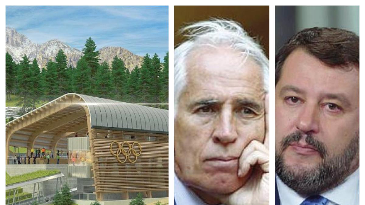 Olimpiadi a Cortina, il nuovo progetto per la pista da bob. Salvini ...