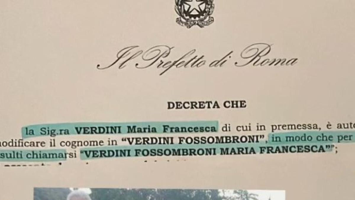 Francesca Verdini, «nuovo» cognome: aggiunge quello materno ...