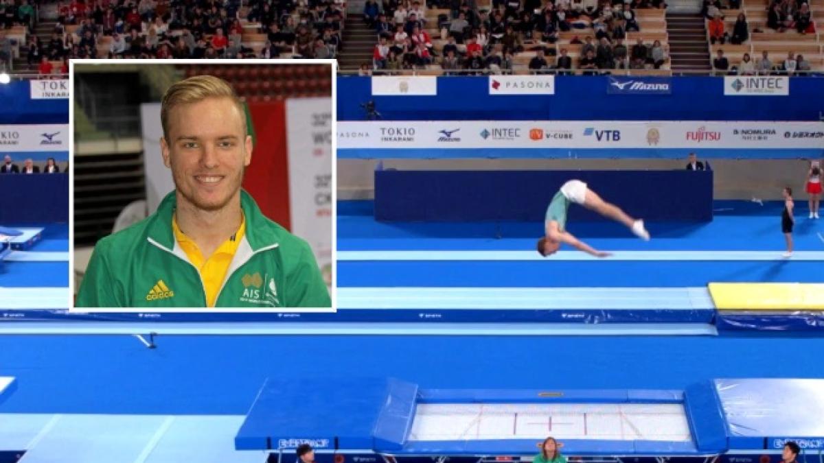 Blake Rutherford, ginnasta si rompe la spina dorsale in tre punti ...