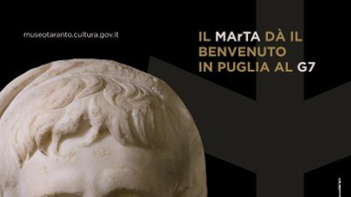 G7, il saluto artistico del museo di Taranto ai grandi della terra ...