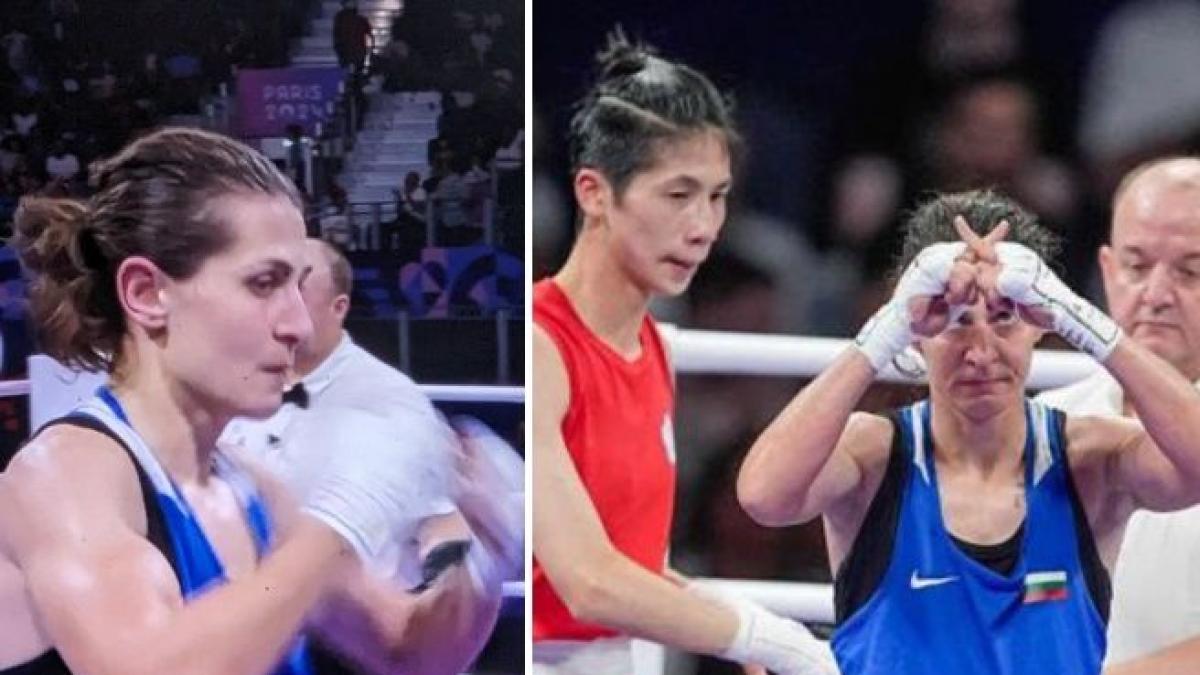 Yu Lin come Khelif vince sul ring. L'avversaria fa il segno XX ...