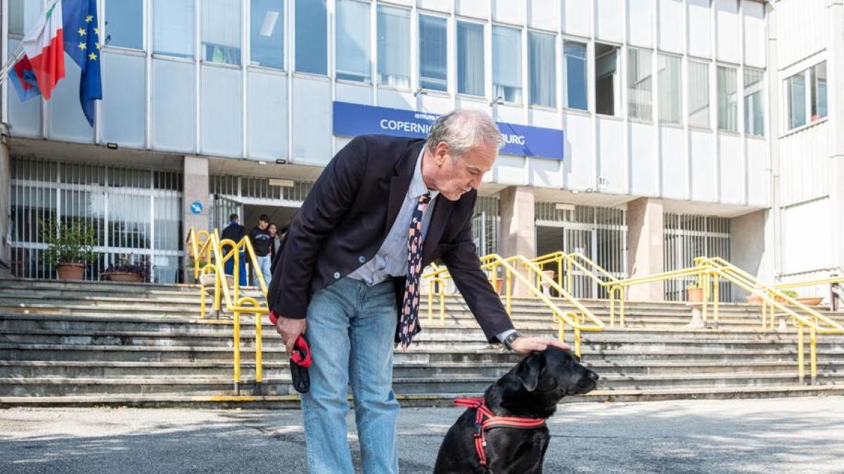 Il preside e il cane Luna, una giornata insieme a scuola | Corriere.it