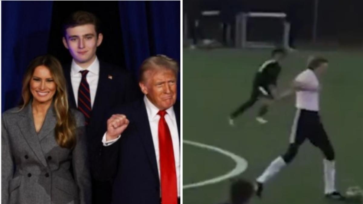 Barron, il figlio di Trump alto 2,06 metri gioca a calcio: chi è e ...