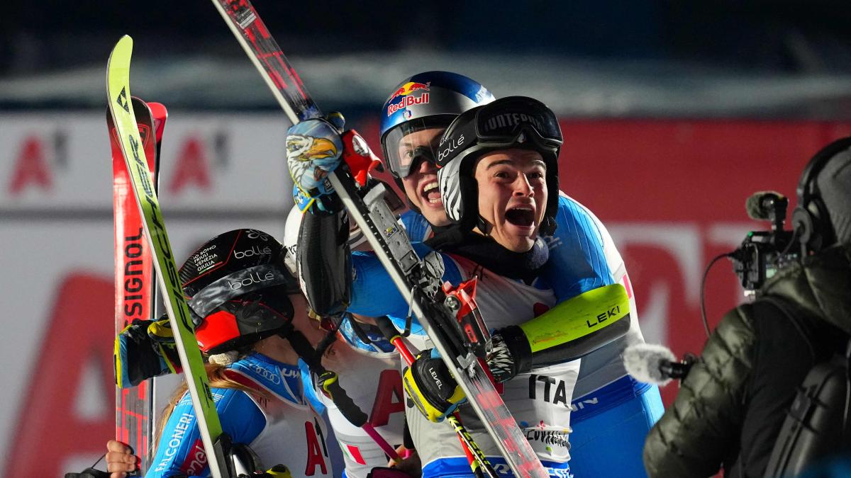 Italy Wins Gold in Men's Parallel Team Skiing at the 2025 World ...