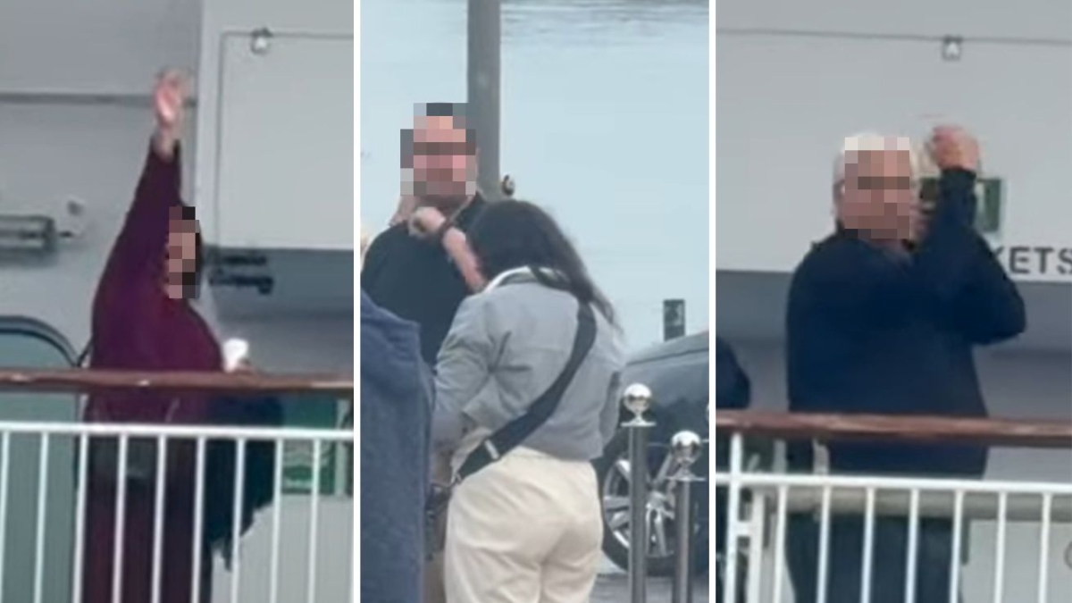 Brindisi, dalla nave dei crocieristi israeliani insulti, minacce e saluti romani contro gli ...