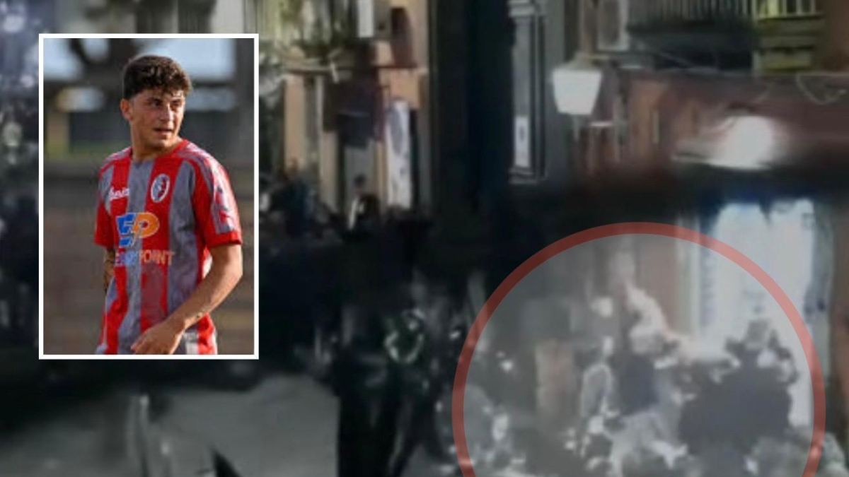 Il video dell'aggressione al calciatore 18enne Bruno Petrone, in cinque ...