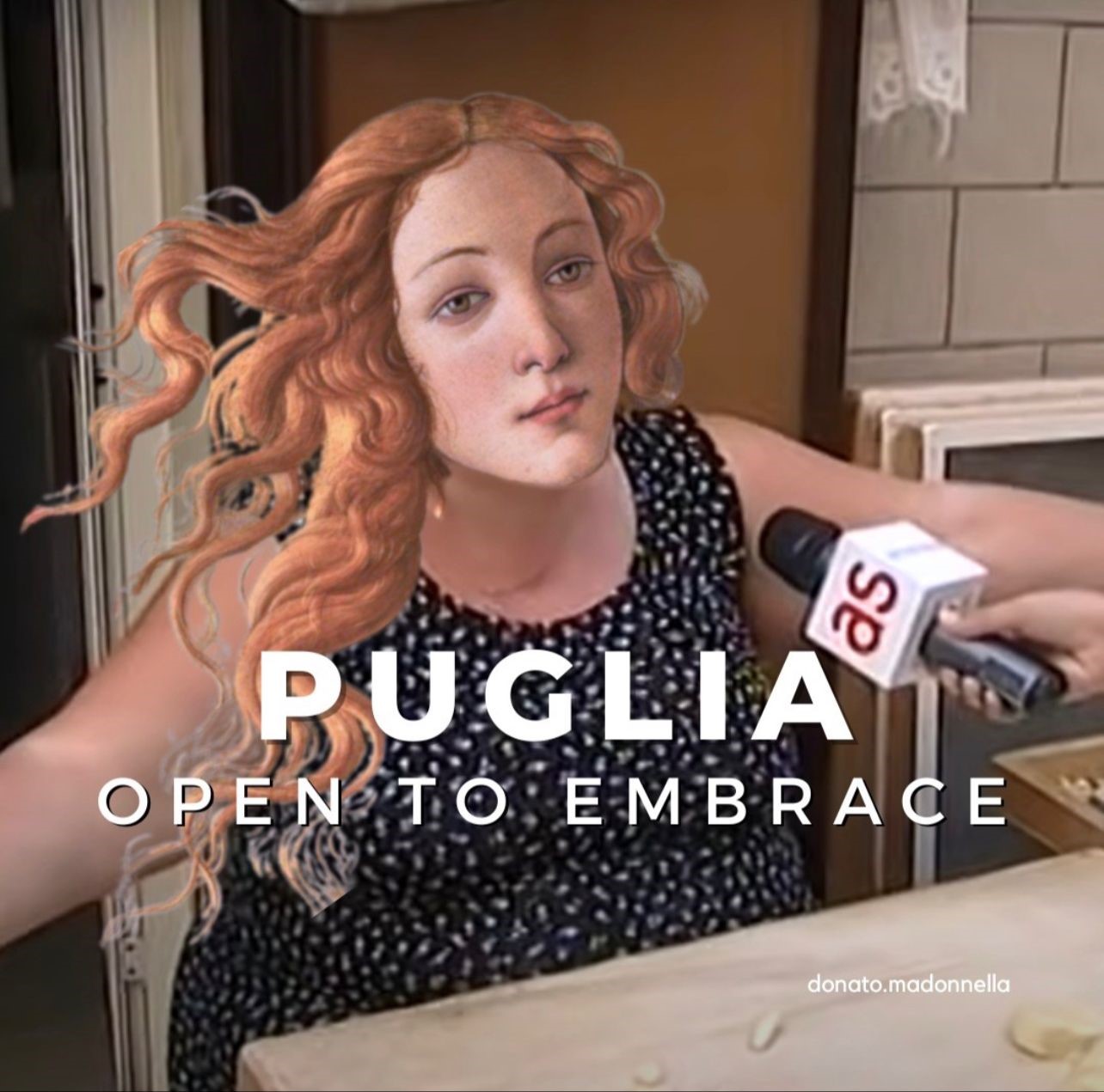 La Venere di Botticelli in versione barese, le immagini virali sul web ...