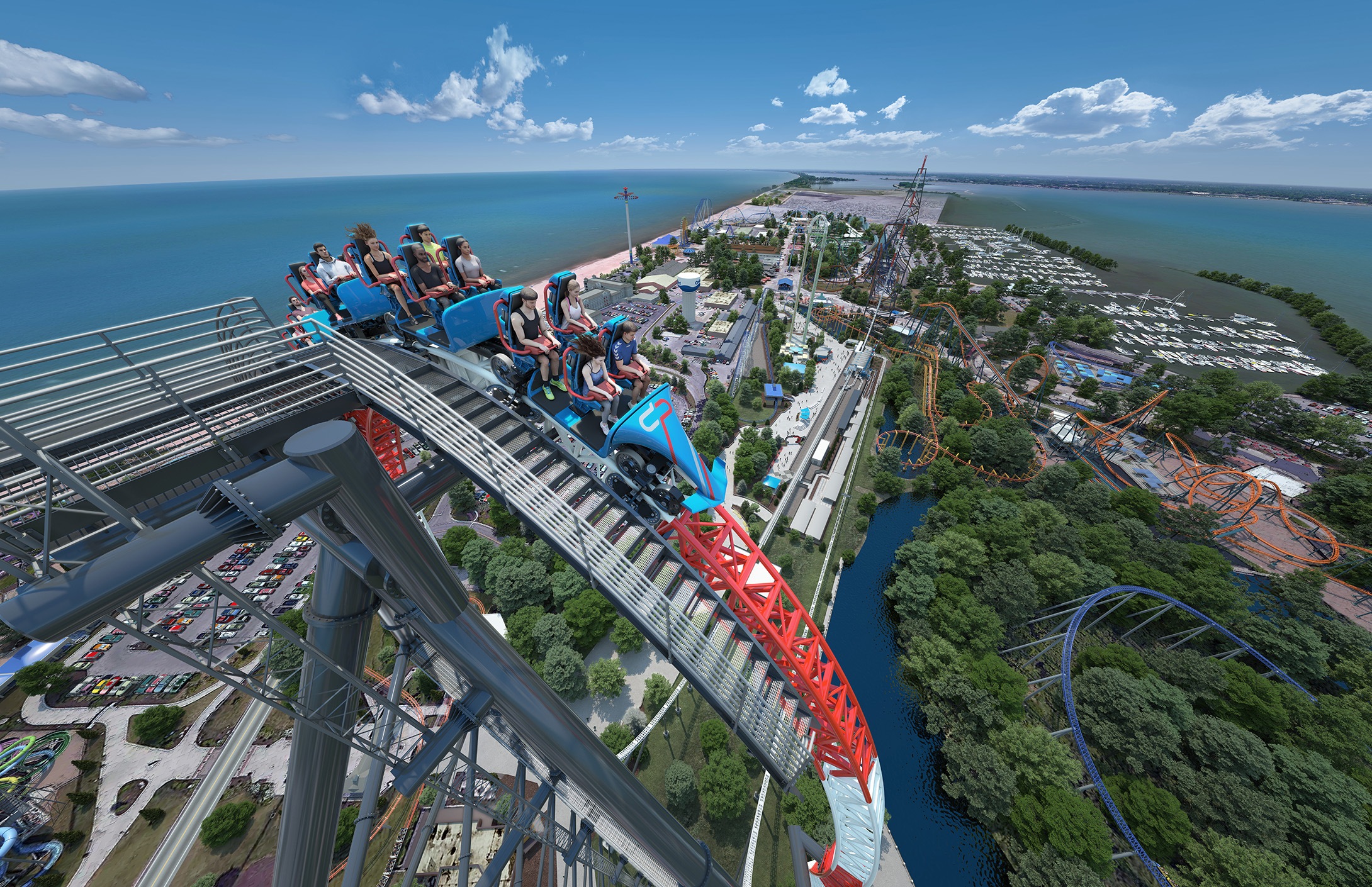 Siamo saliti su Top Thrill 2, la montagna russa più alta e veloce del ...