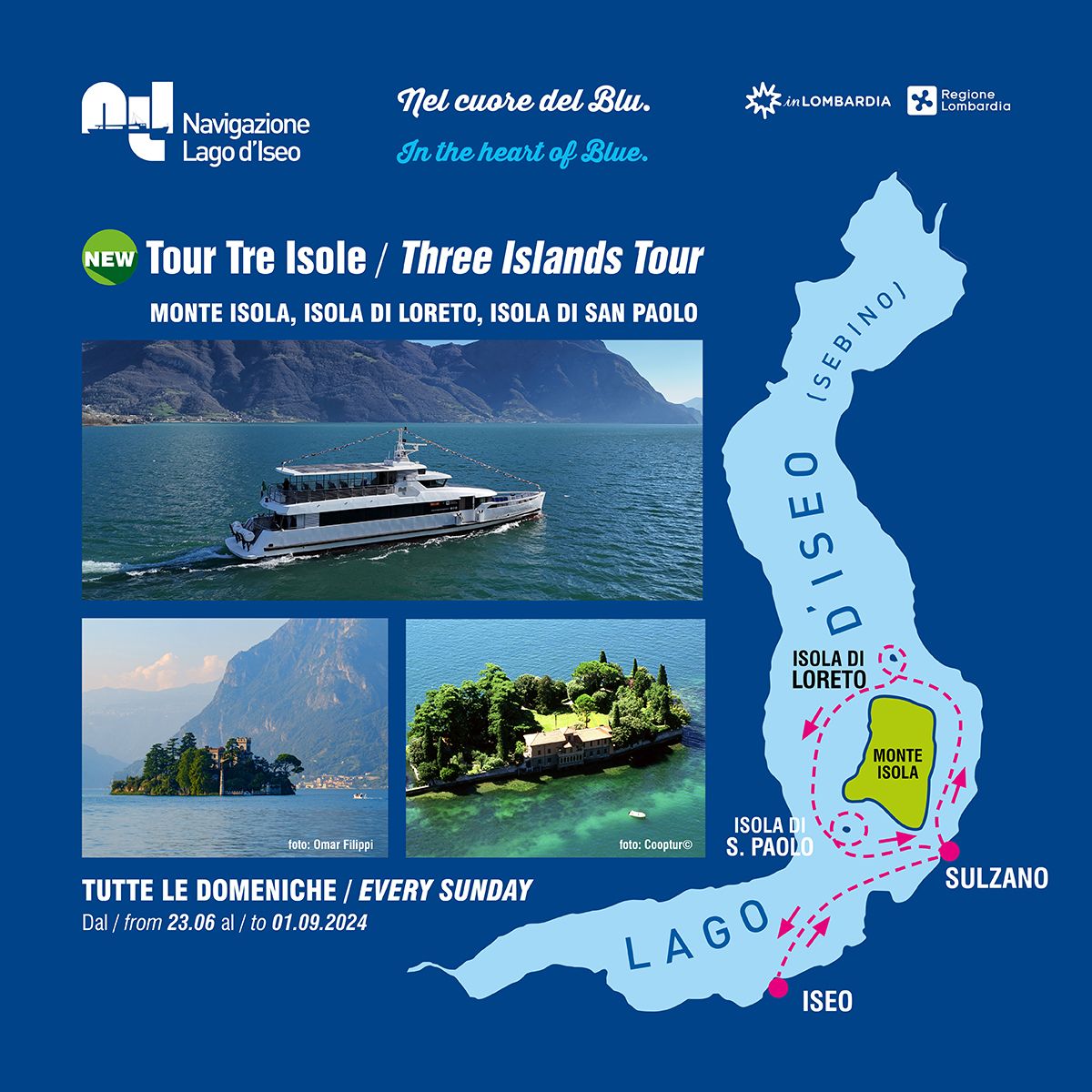 Nave sul lago d'Iseo, nuovo orario estivo con la crociera delle Tre ...