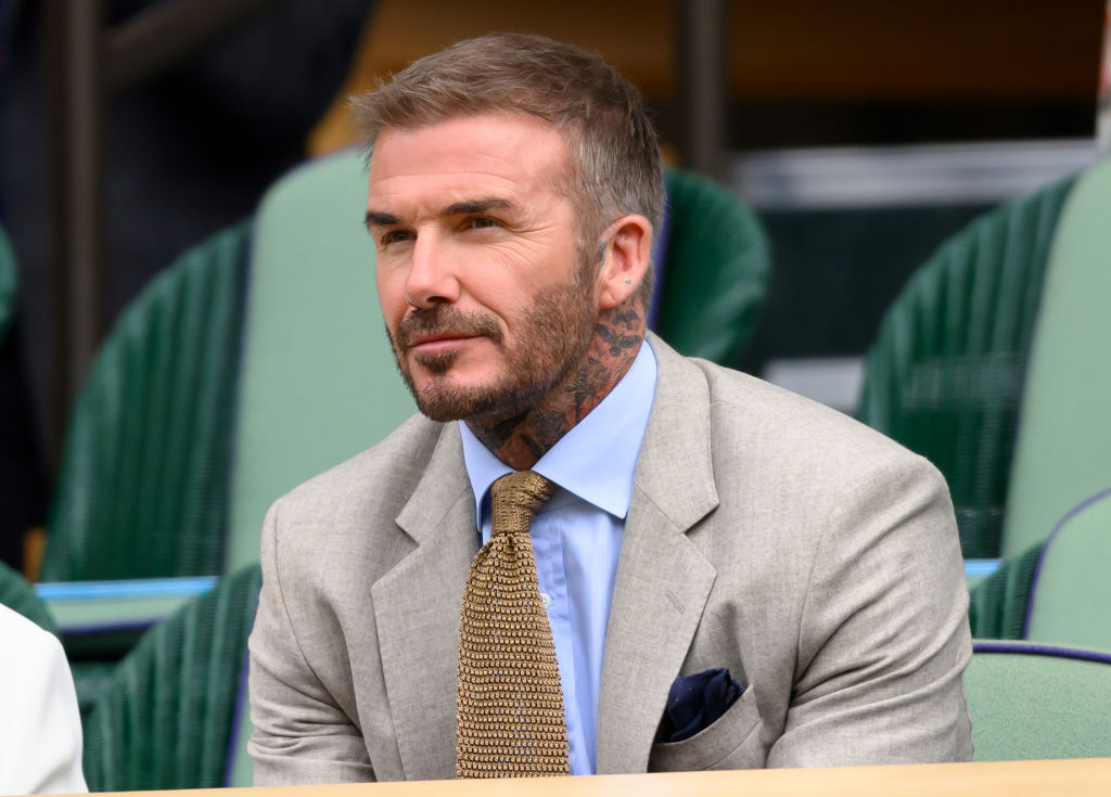 David Beckham, eleganza a Wimbledon. Con lui non c'è Victoria ma la ...