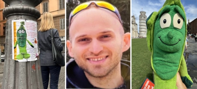 Pupazzo rubato a Trastevere, messaggio di Karo e Ann da Mosca: «Grazie ...