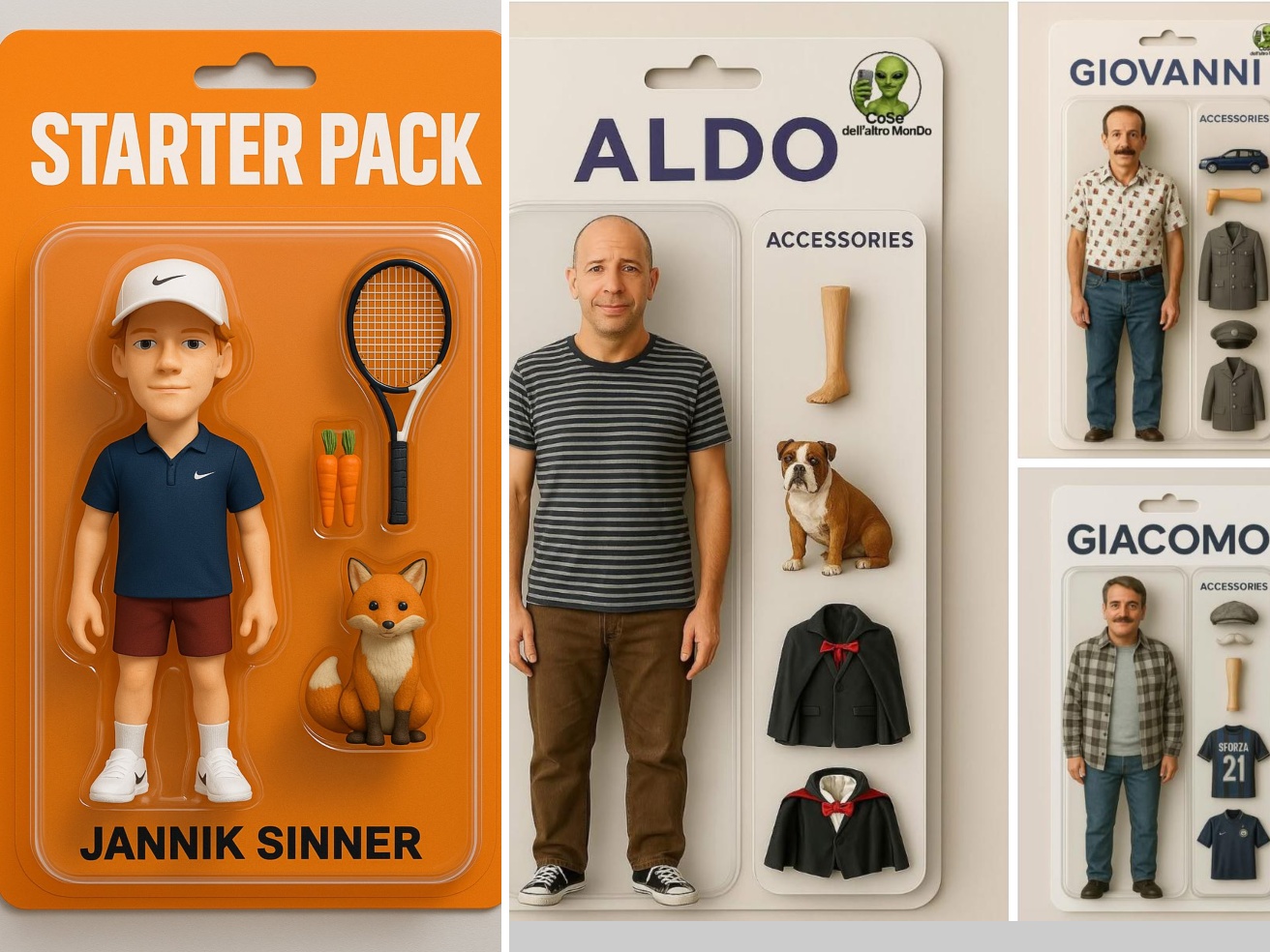 Action figure con ChatGtp: da Dante a Sinner fino a Berlusconi, il trend «starter pack» sui ...