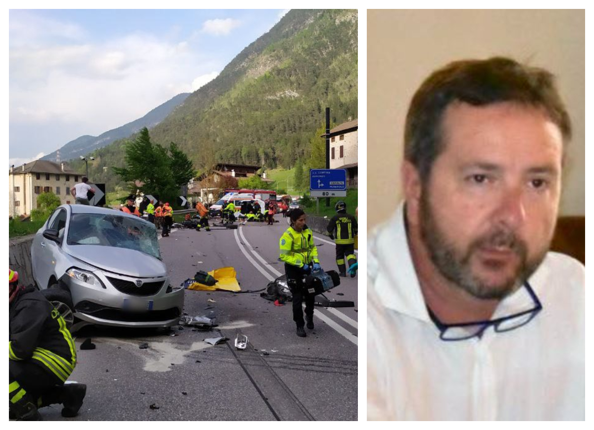 Scontro fra tre auto e una moto sul ponte Cadore: morto Gianpaolo ...