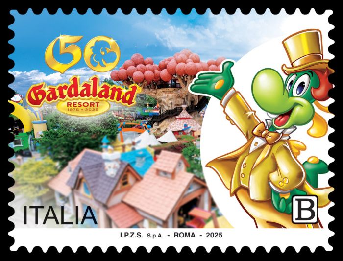 Per i 60 anni di Gardaland il francobollo disegnato dagli studenti ...